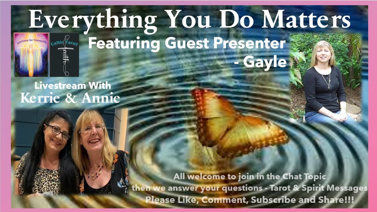 "Everything You Do Matters" featuring Guest Presenter Gayle - YouTube
