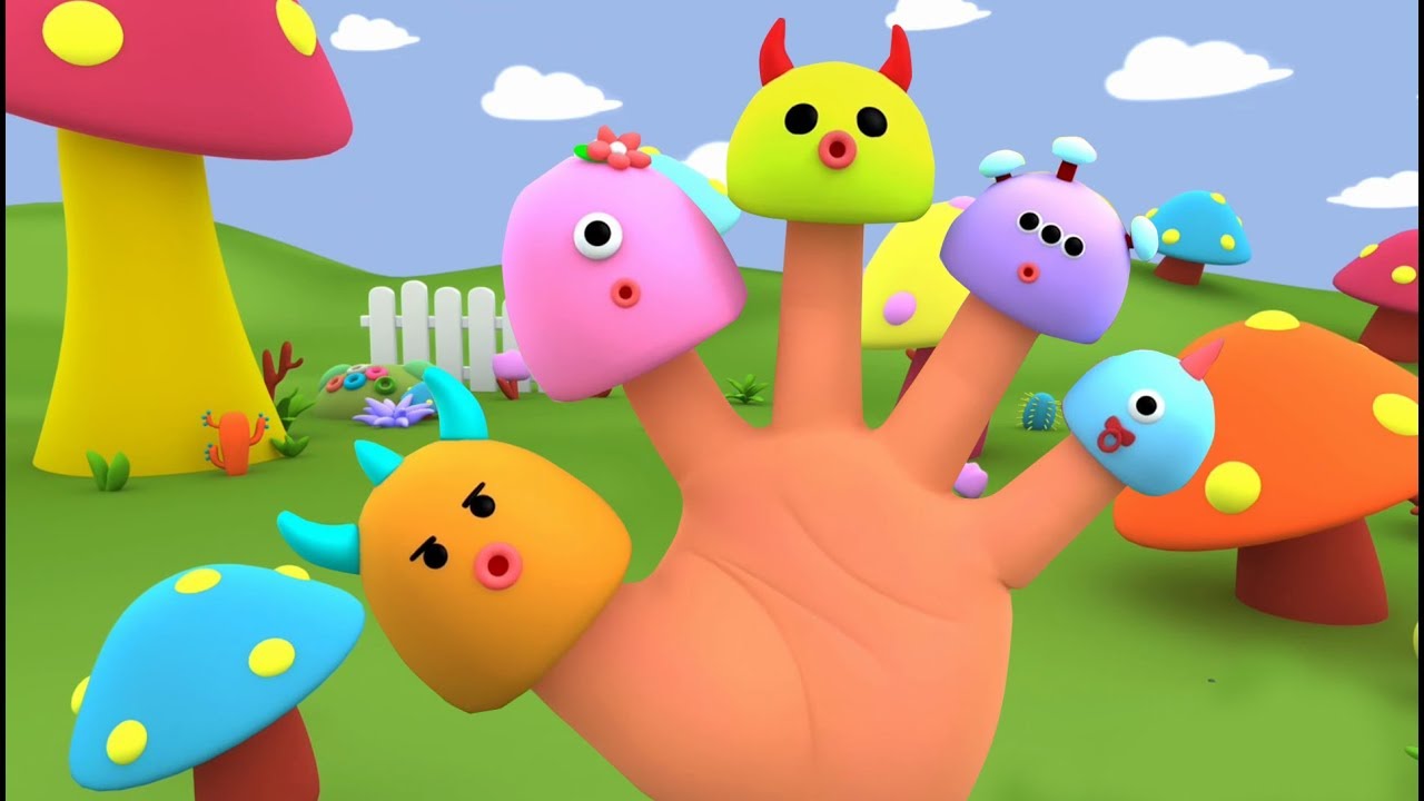 The Finger Family Monster | Capsicum & candy Finger Family Songs And ...