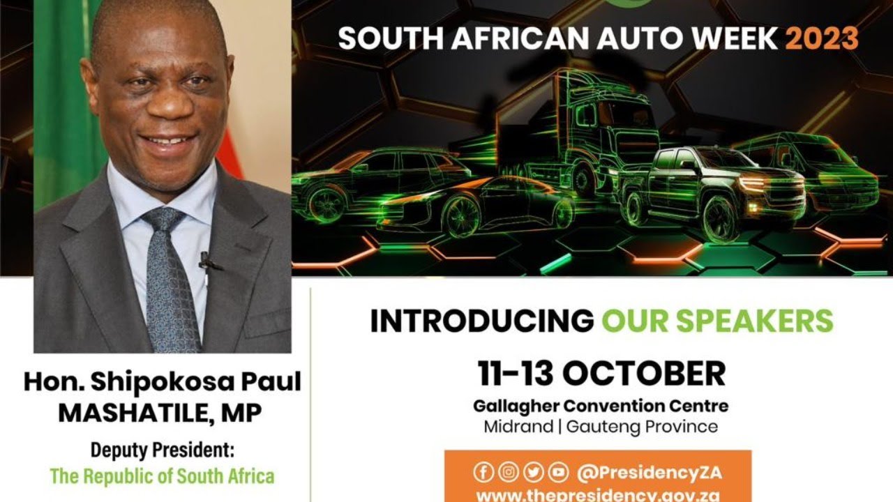 Deputy President Paul Mashatile delivers keynote address at the South ...