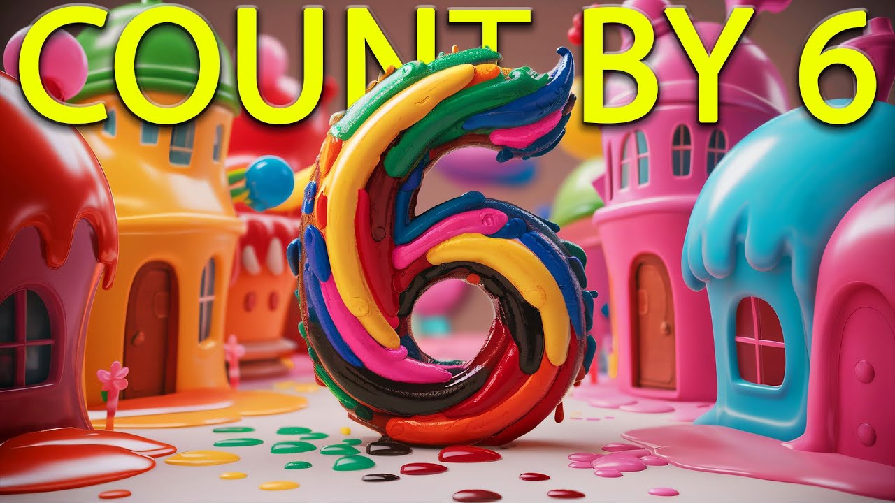 Counting by 6's | Skip counting till 102 | Cute tiger singing | From 6 ...