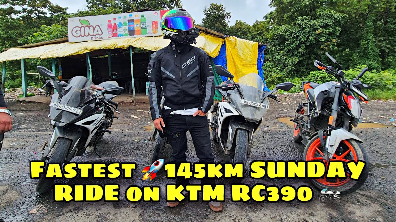 Fastest 145km SUNDAY RIDE on KTM RC390 |Full POV Ride. - YouTube