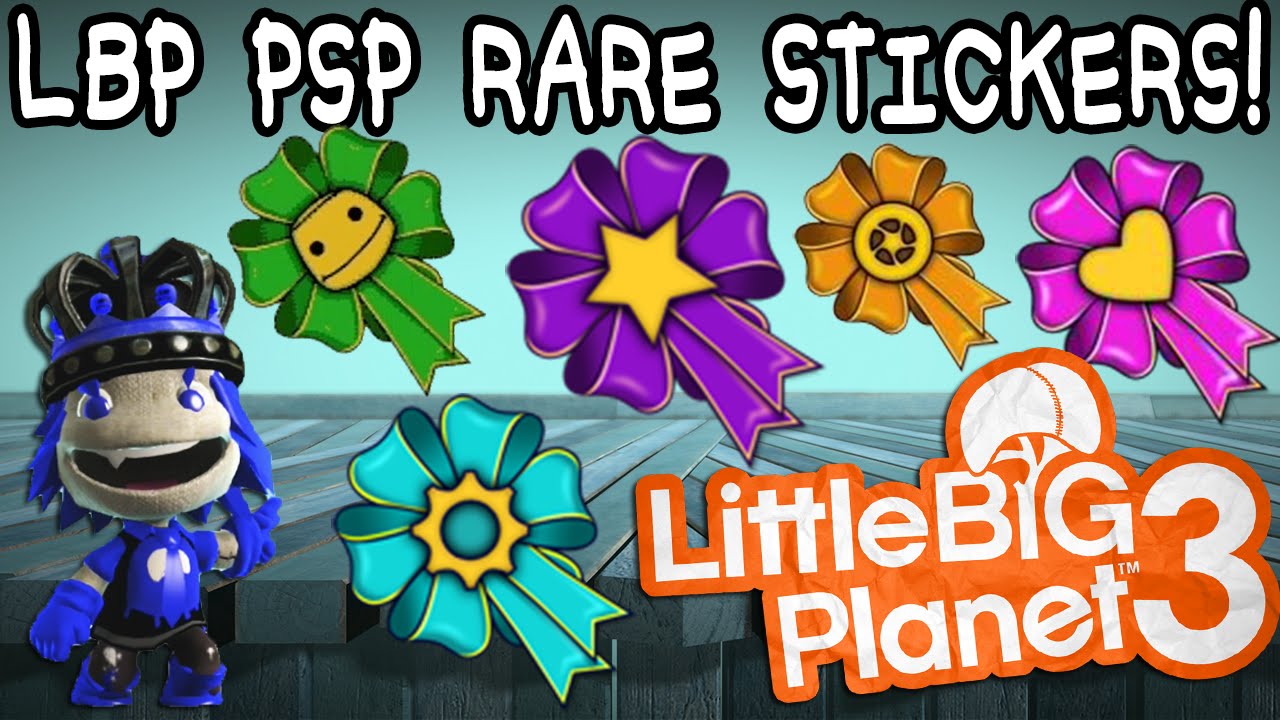 LBP PSP Rare Stickers Showcase + Giveaway on LBP3! - YouTube