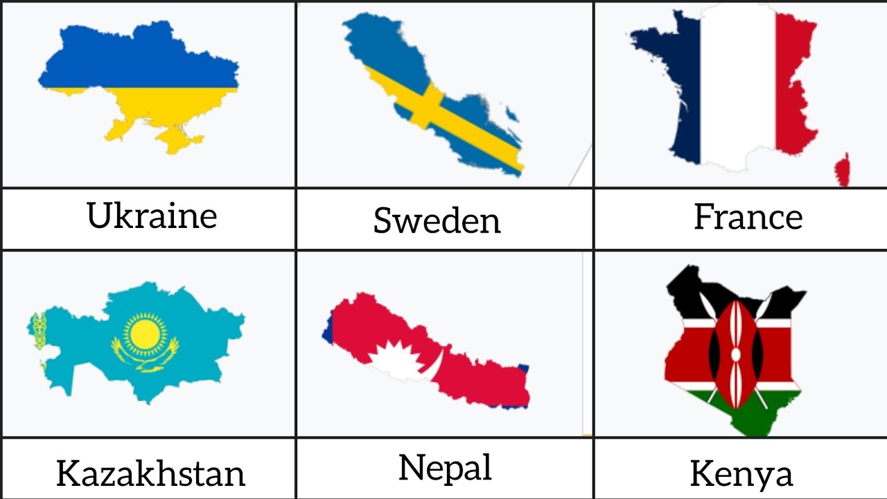 Countries With Almost Similar Shapes | Countries Map Comparison - YouTube