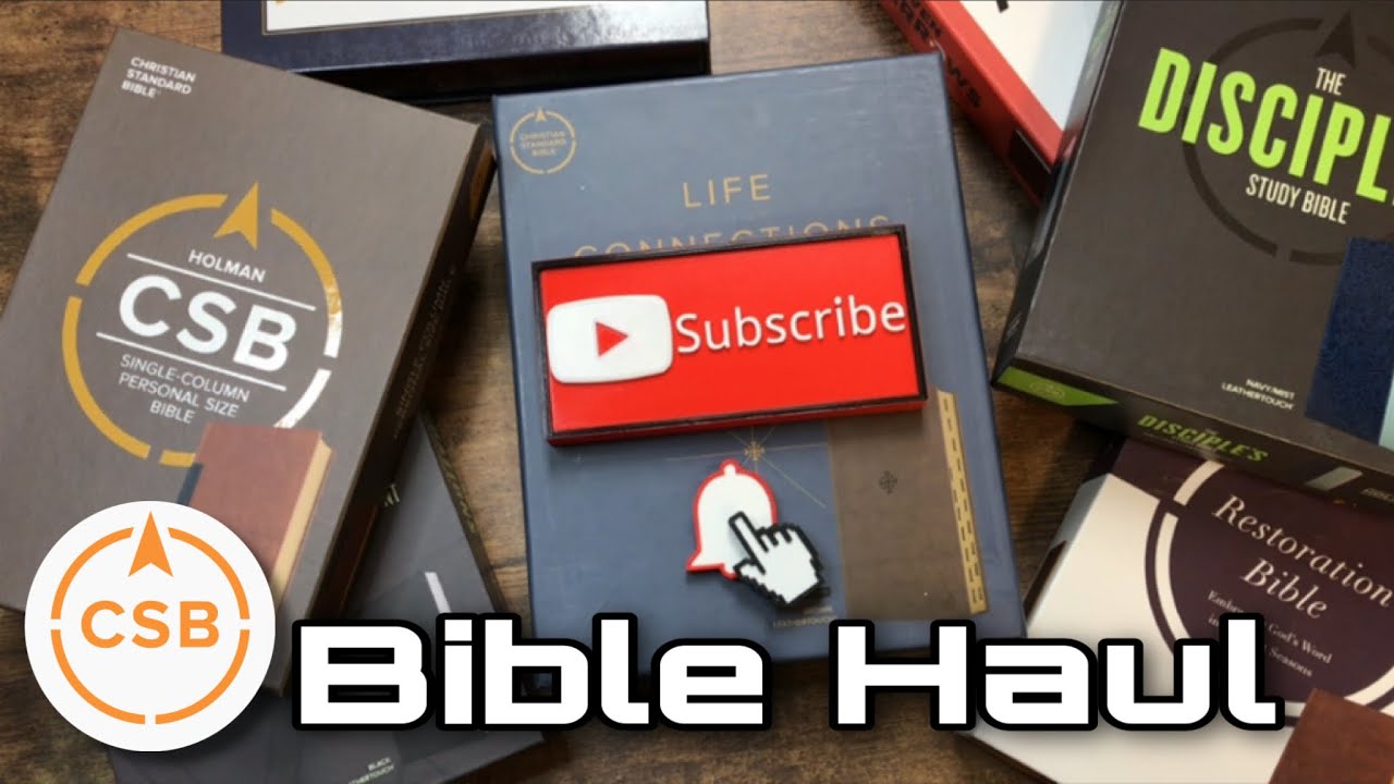 CSB Bible Haul - Unboxing & Initial Impressions - YouTube