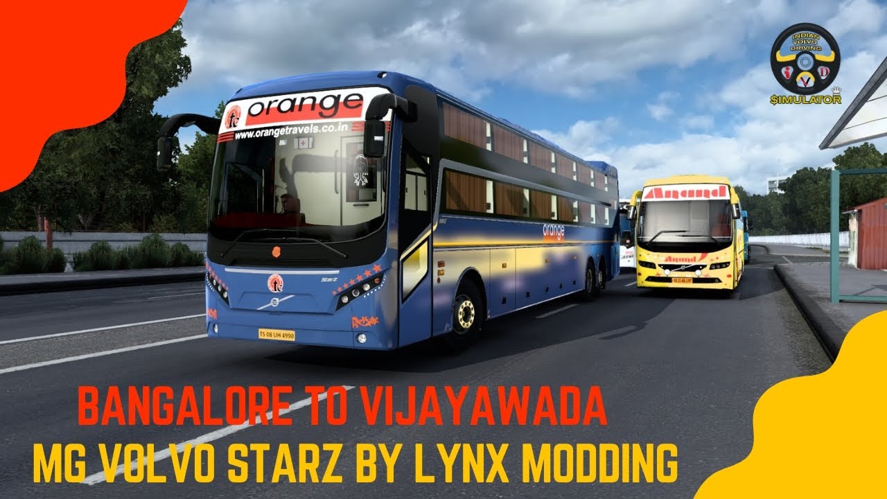 Orange Travels Mg Volvo Starz || Bangalore To Vijayawada || Realistic ...