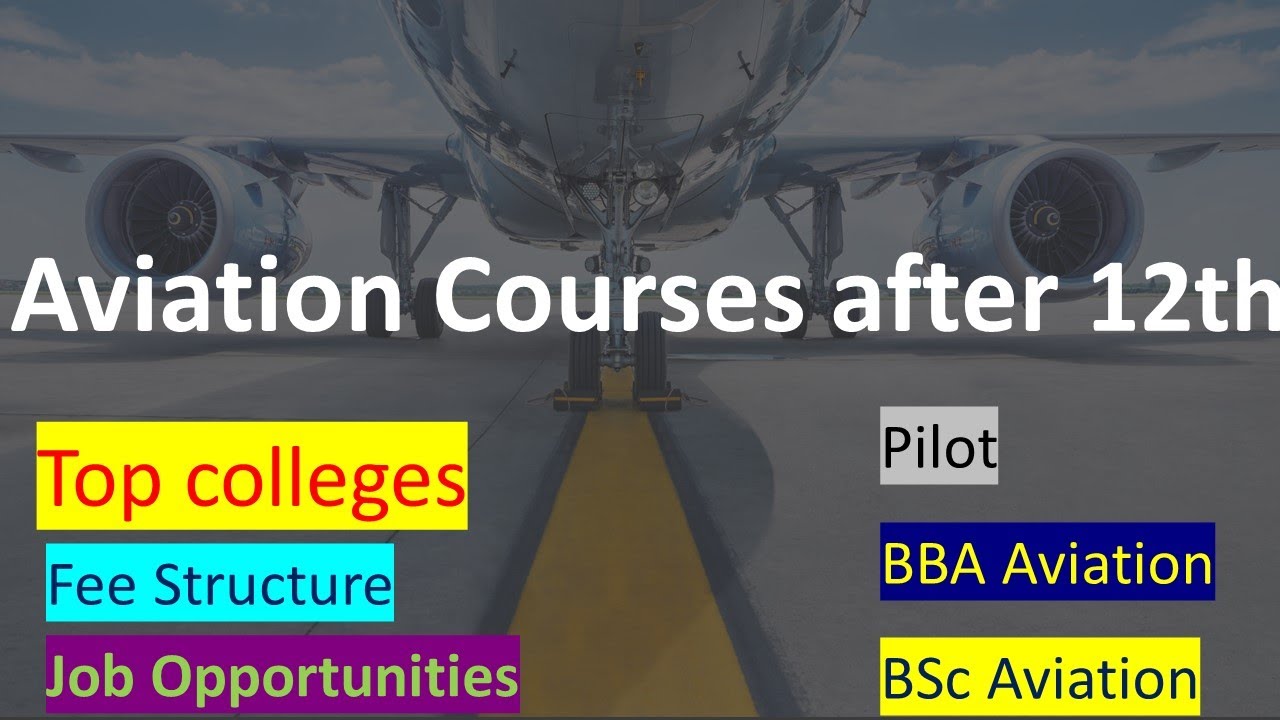 Aviation Courses after 12th || Job opportunities | Fee structure | Top colleges for Aviation ...