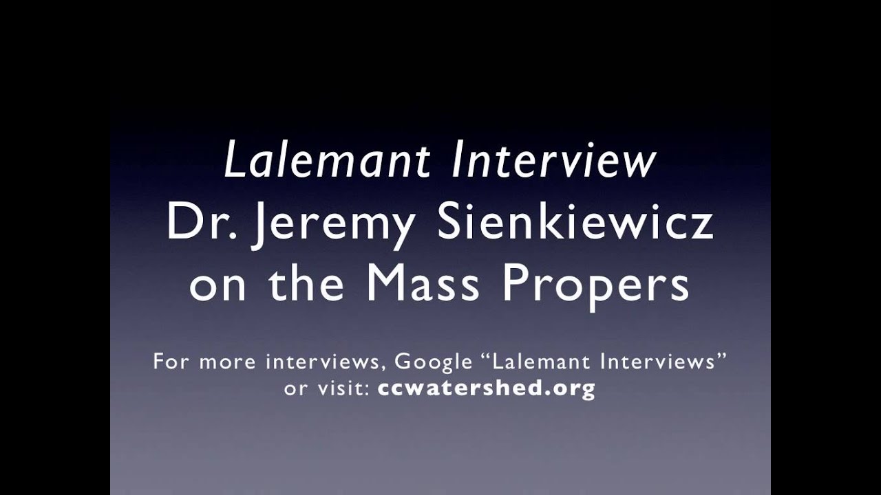 Lalemant Interview : Dr. Jeremy Sienkiewicz of Benedictine College ...