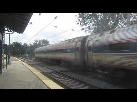 Amtrak Keystone #609 at Overbrook - YouTube
