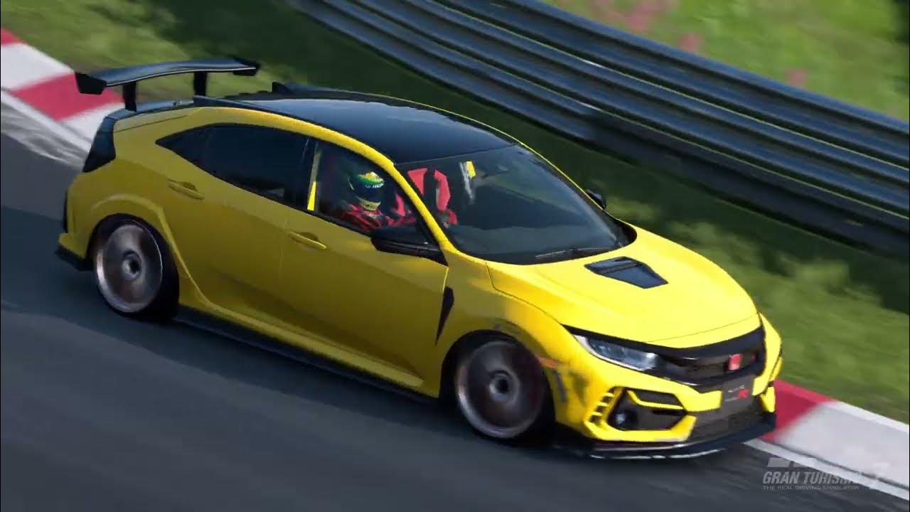 7分31秒 Honda civic Type-R GRAN TURISMO 7 Nürburgring GT7 エンジンはノーマル - YouTube