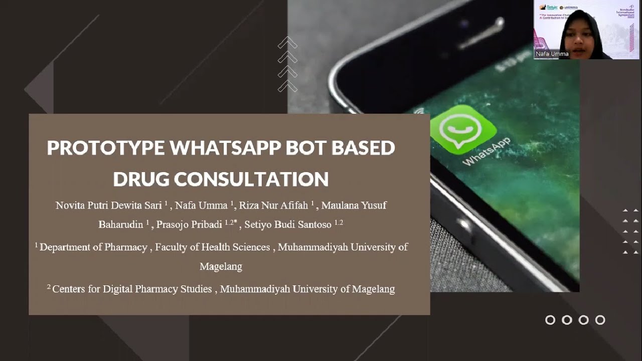 Prototype Whatsapp Bot Based Drug Consultation #The4thBIS - YouTube