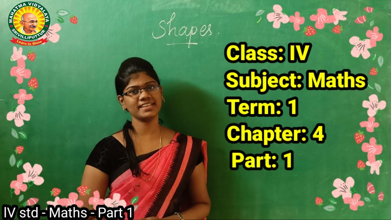 IV Std Maths Chapter 4 - Shapes - Part 1 - YouTube