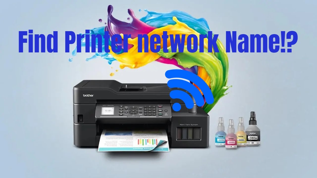 identify network name brother printers - YouTube