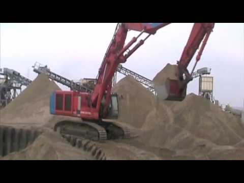 Long Reach Excavator Hitachi 850 Land & Water - YouTube