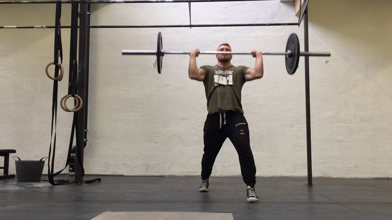 Front Split Press + Overhead Shrug - YouTube