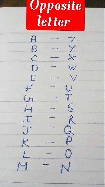 opposite letter for coding and decoding 🔥🔥💯💯 #youtubeshortvideo # ...