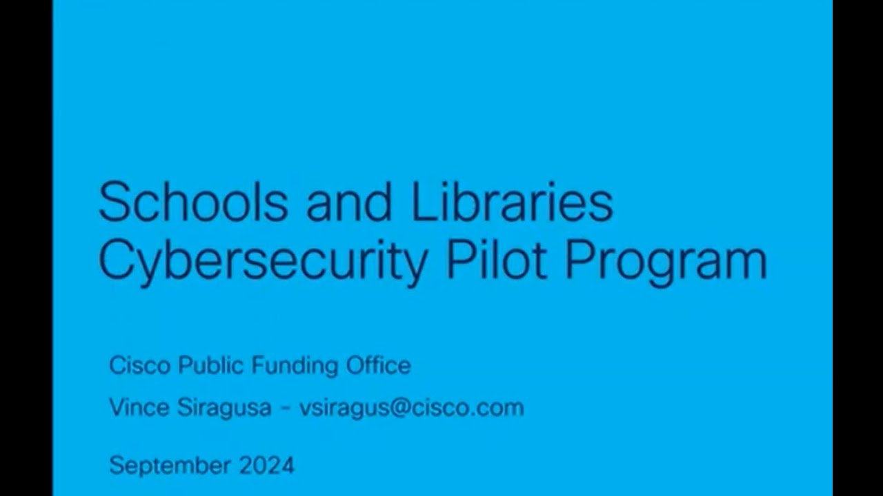 CSI Acture Overview of the Cybersecurity Pilot Program - YouTube