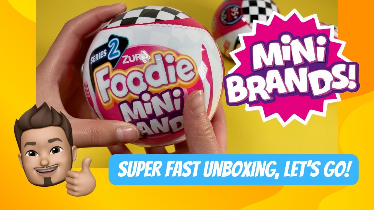 SUPER FAST Unboxing Foodie Mini Brands Series 2 #asmr - YouTube