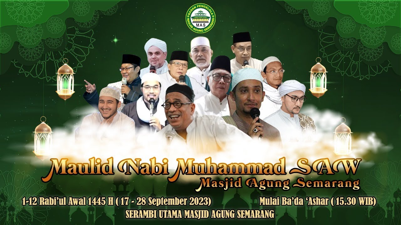 [LIVE] Pengajian Maulid Nabi Muhammad SAW 1445 H Habib Hamid bin Sholeh ...