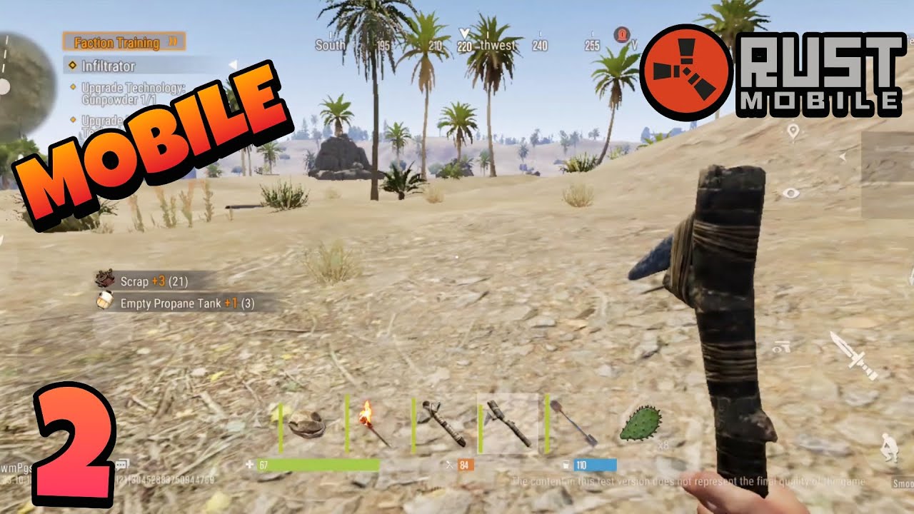 Rust Mobile Gameplay Walkthrough Part - 2 | Android Beta - YouTube
