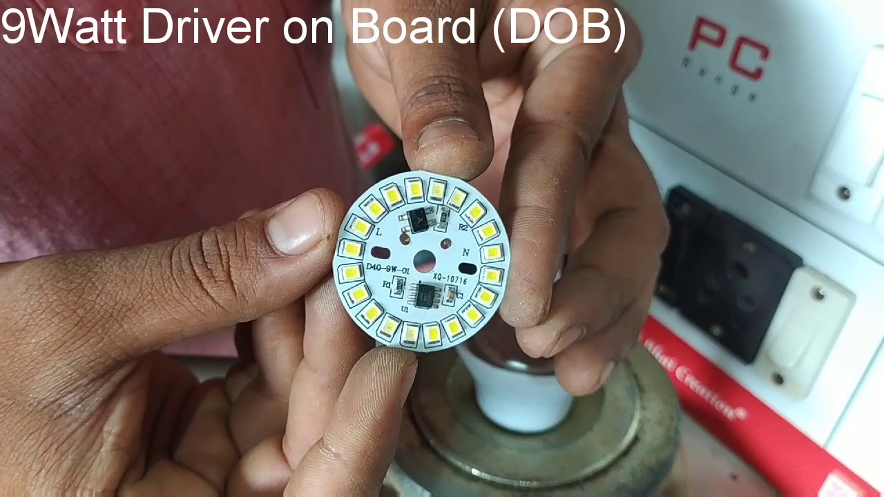 How to Make LED Bulb | 9W | DOB Type - YouTube