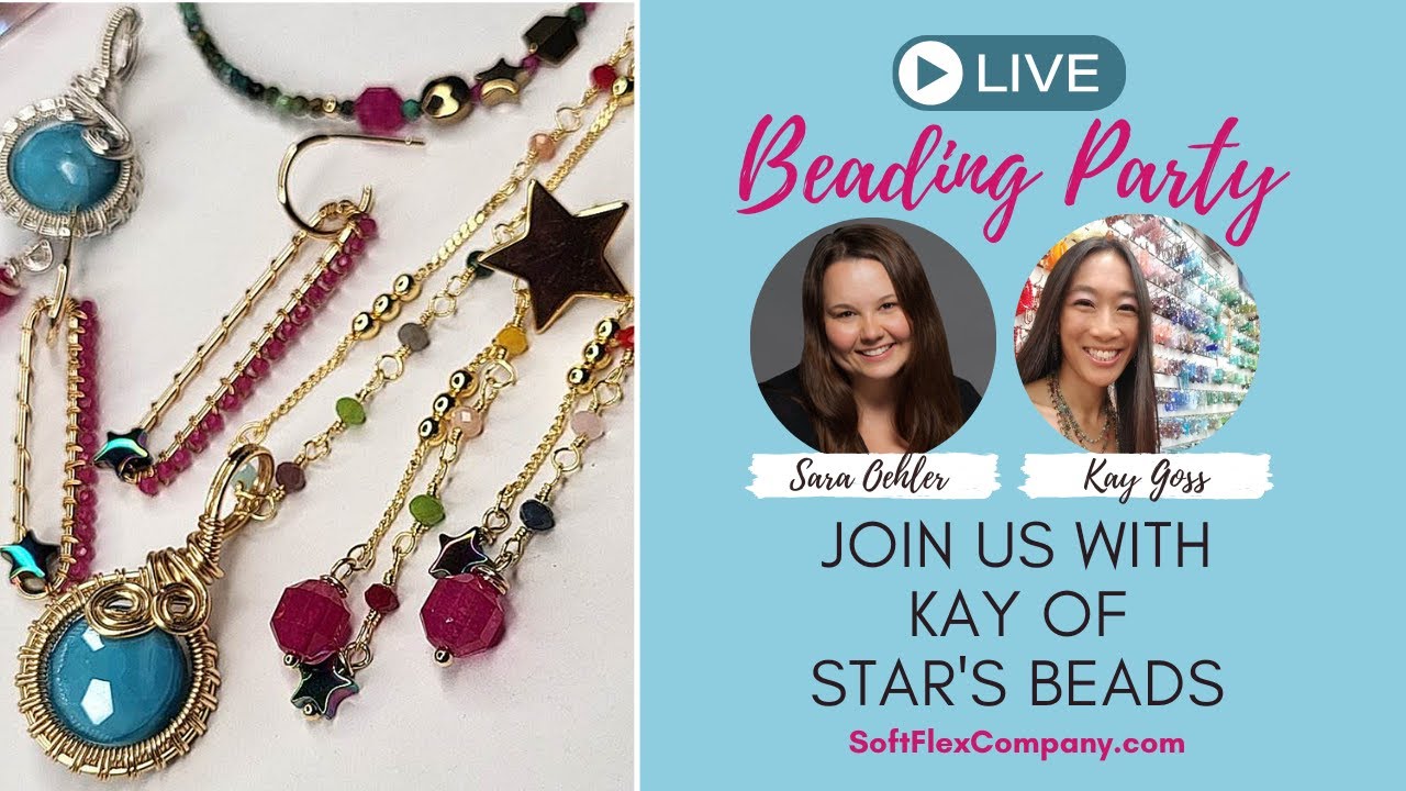 Live Beading Party with Kay Goss of Star's Beads: Wire Wrapped Pendant ...