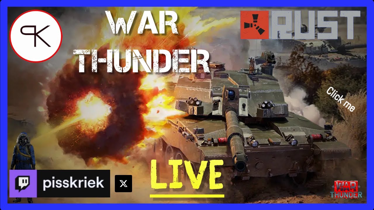 ☢️WAR THUNDER & RUST☢️ #pisskriekgaming #warthunder #streamer #gamer # ...
