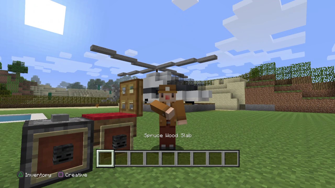 How to make functioning lawn mower in minecraft (works on all devices ...