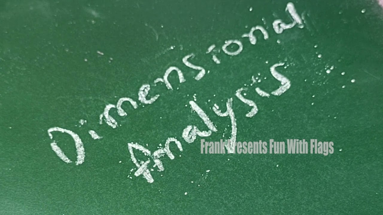 Fun With Physics - Dimensional Analysis - Go IT