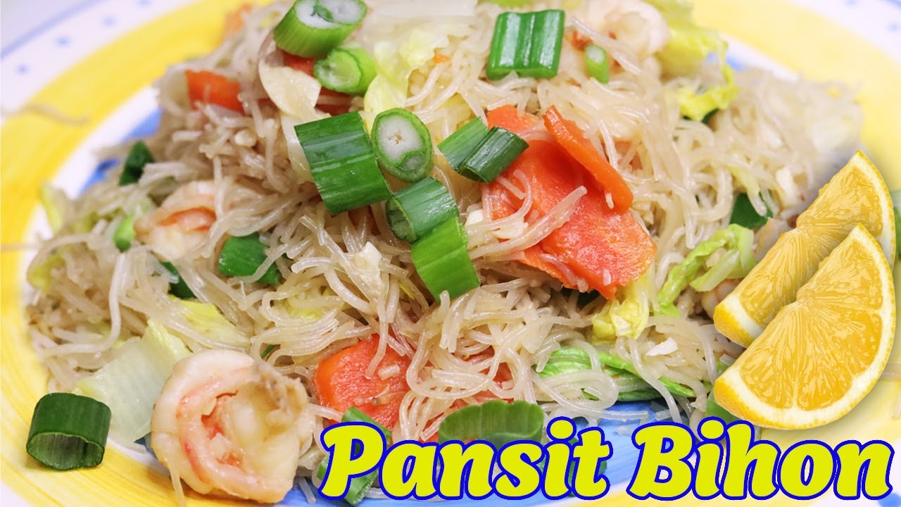 Pancit Bihon Recipe | Pancit Guisado | Pansit (Filipino Rice Noodle ...