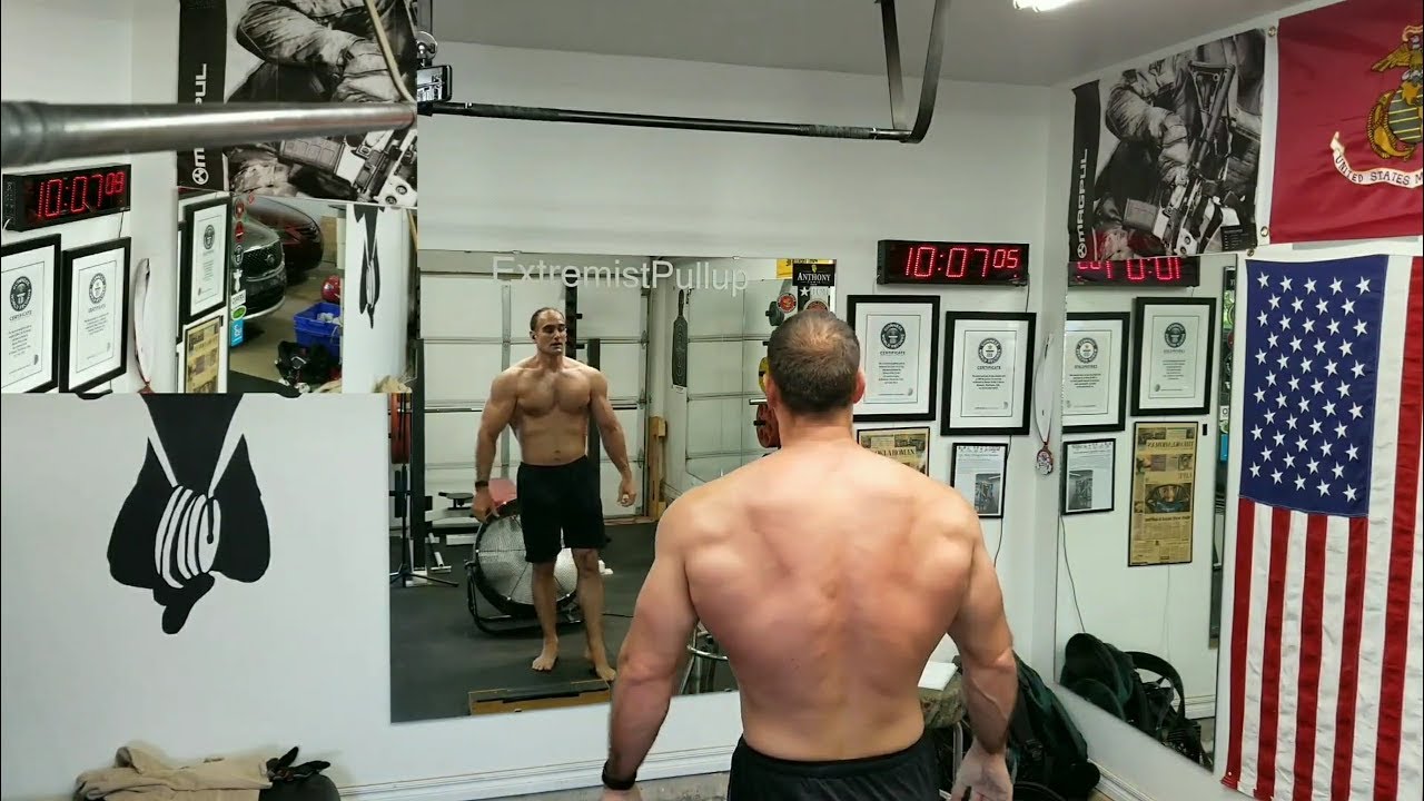 Day 14 100 pull-ups, pyramid sets 9:57 mins - YouTube