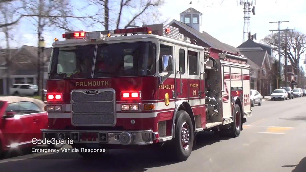 Falmouth Fire-Rescue Dept. Engine 21 - YouTube