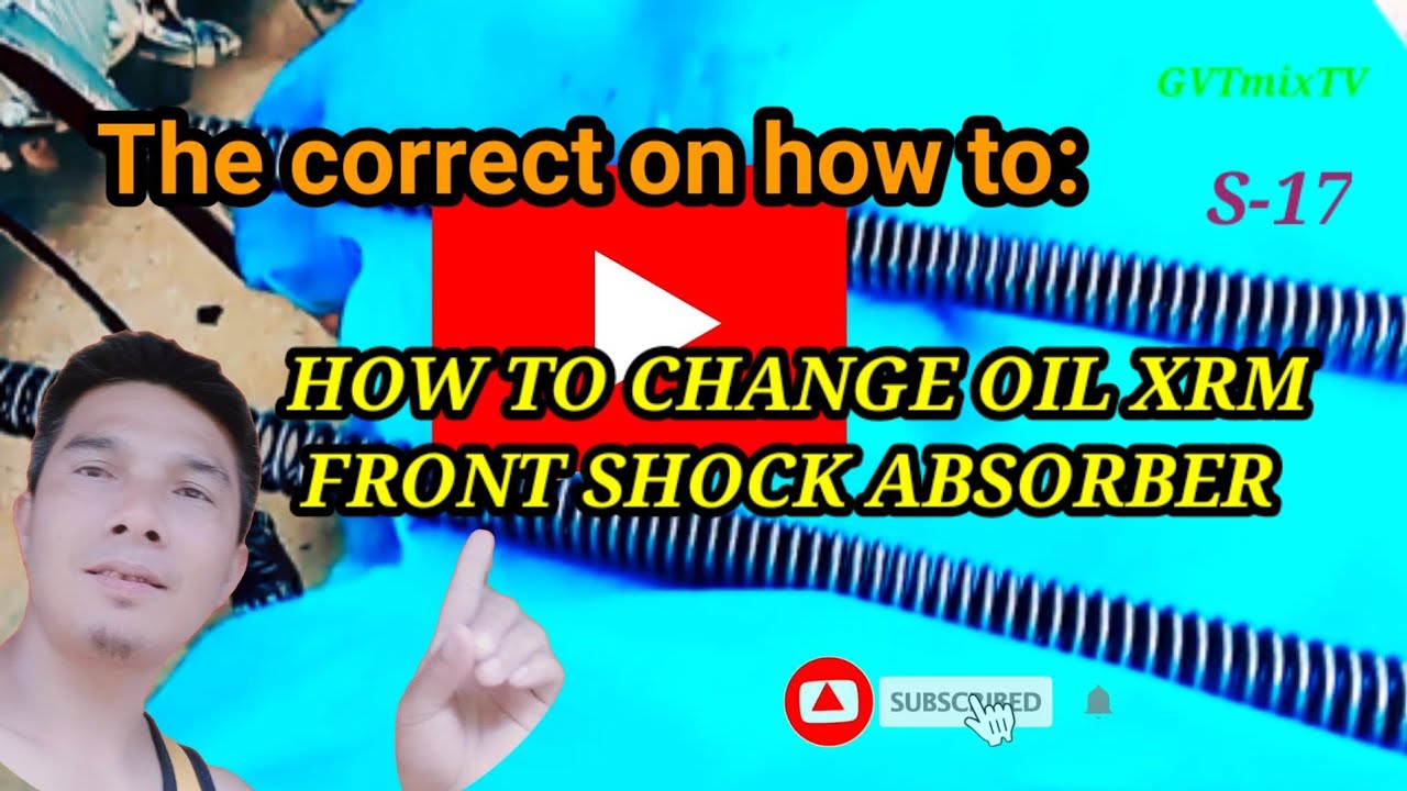 HOW TO CHANGE OIL XRM FRONT SHOCK ABSORBER# ...