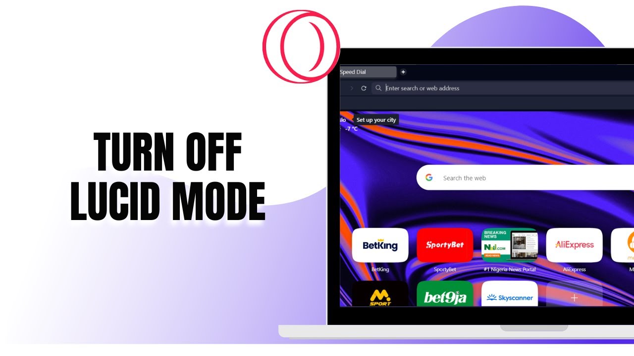 HOW TO TURN OFF LUCID MODE ON OPERA GX - YouTube