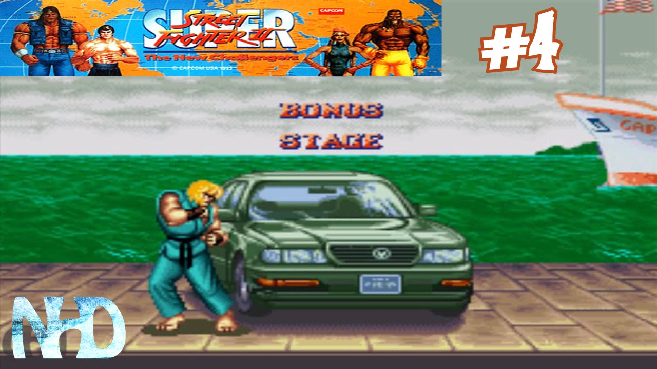 Let's Play Street Fighter 2 TNC Ken Bonus Stage (Car) - YouTube