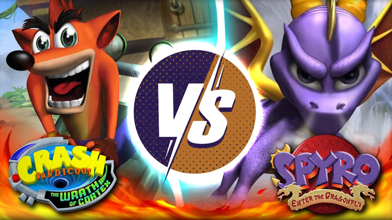 Crash Bandicoot: The Wrath of Cortex VS Spyro: Enter The Dragonfly ...