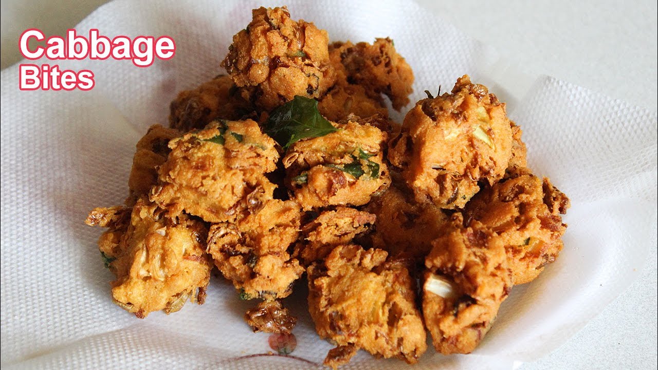 Cabbage Pakoda | Crispy & Very Tasty Cabbage Pakoda Recipe | Evening ...