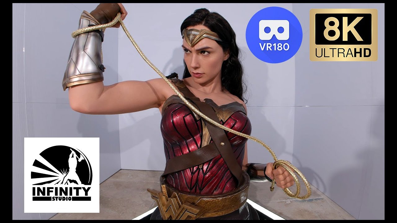 Infinity Studio Wonder Woman Lifesize Bust 8K VR180 - YouTube