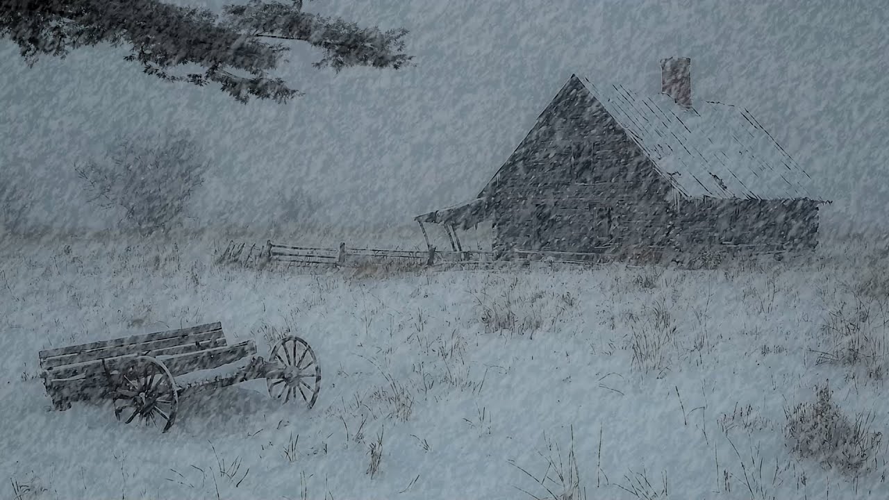 Heavy Blizzard Storm at Night | Howling Wind & Blowing Snow┇Sounds to ...