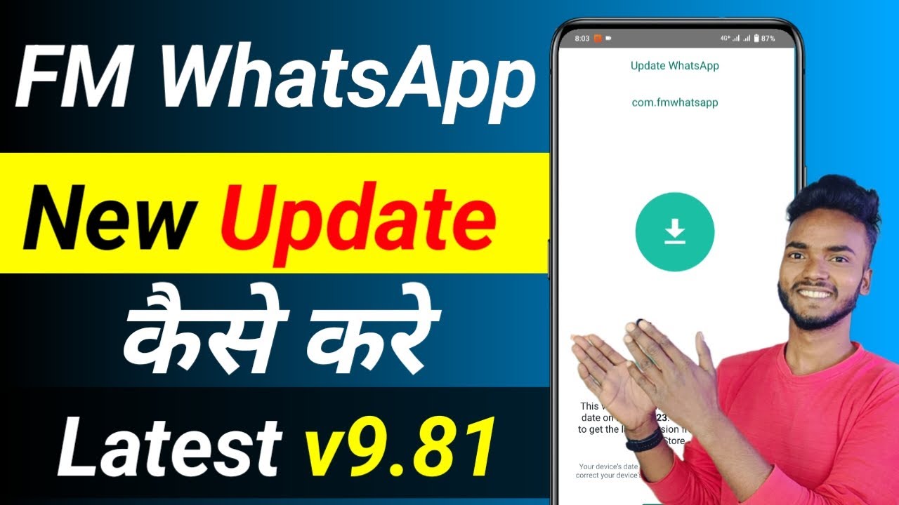 fm whatsapp update kaise kare v9.81 | how to update fm whatsapp 2023 ...