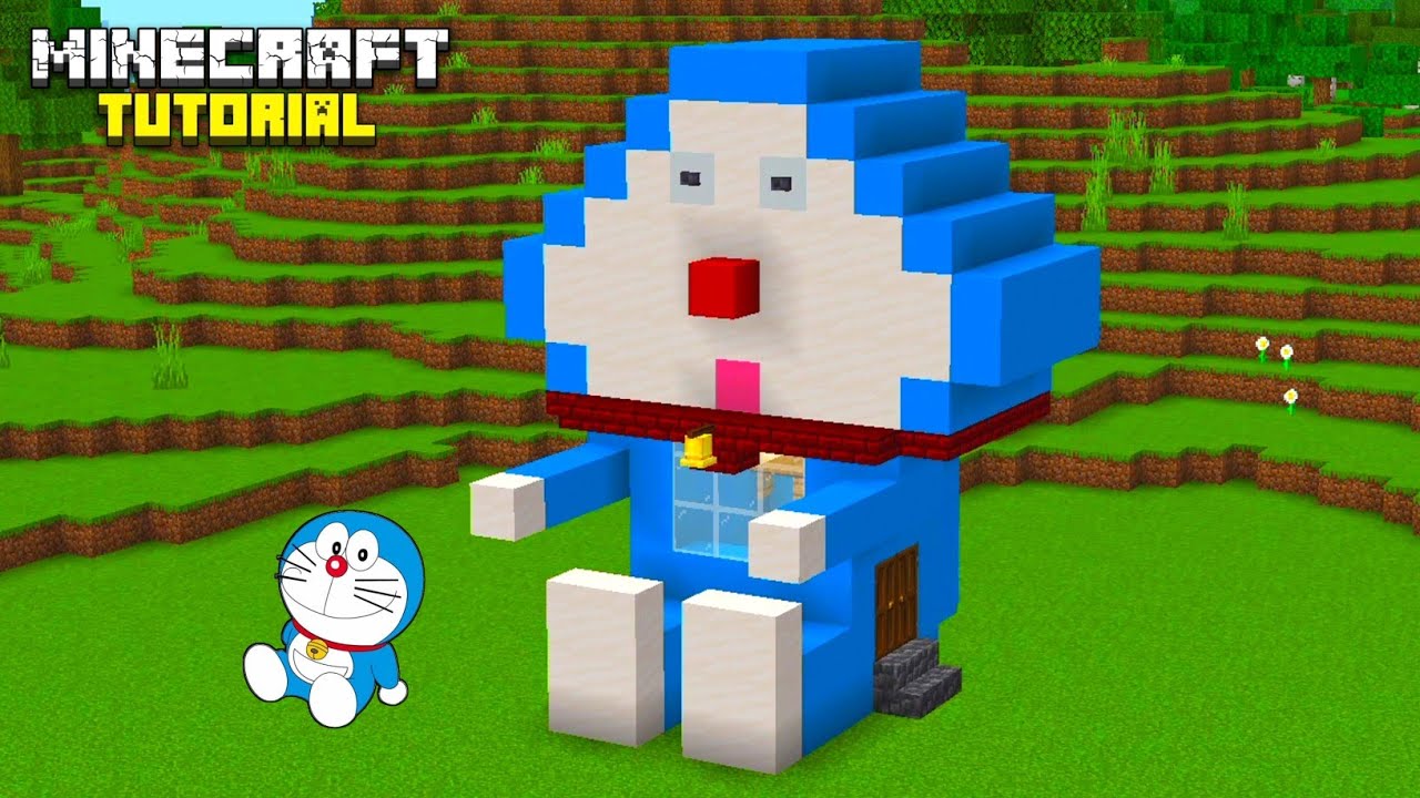 Minecraft: How To Build a Doraemon House (Easy Tutorial) - YouTube