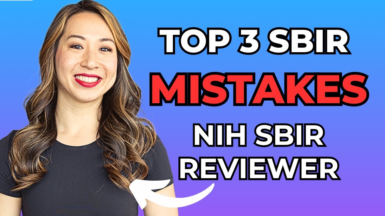 The top 3 SBIR application MISTAKES to avoid from an SBIR Reviewer | KeepYourEquity - YouTube