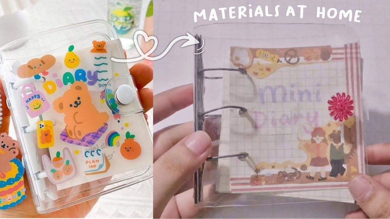 How to Make Mini Diary/ Mini 3 Ring Binder #diymininotebook # ...