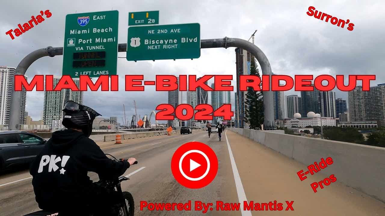 Miami E Bike Rideout Part 2! | Surron, Talaria & E Moto Action w: Miami ...