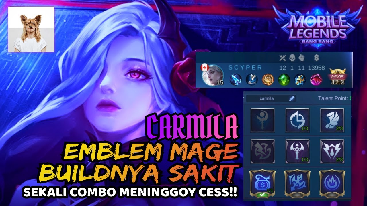 GAMEPLAY CARMILA | BEST BUILD 2021 | MOBILE LEGENDS | MLBB - YouTube