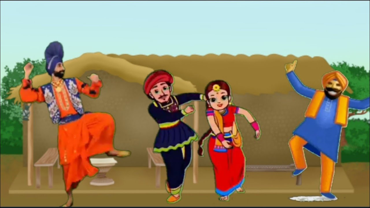 Punjabi bhangra dance video |Kalu madari aya poem | Kids poem video ...