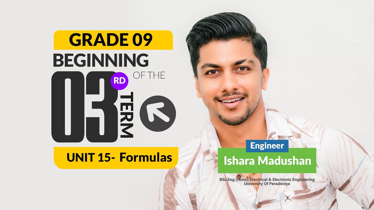 Grade 09 | Unit 15 | Formulas | Day 01 | 2025.8.3 - YouTube