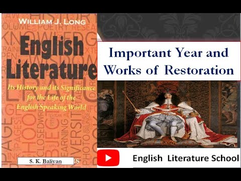 History of English Literature II Important Dates and Works of ...