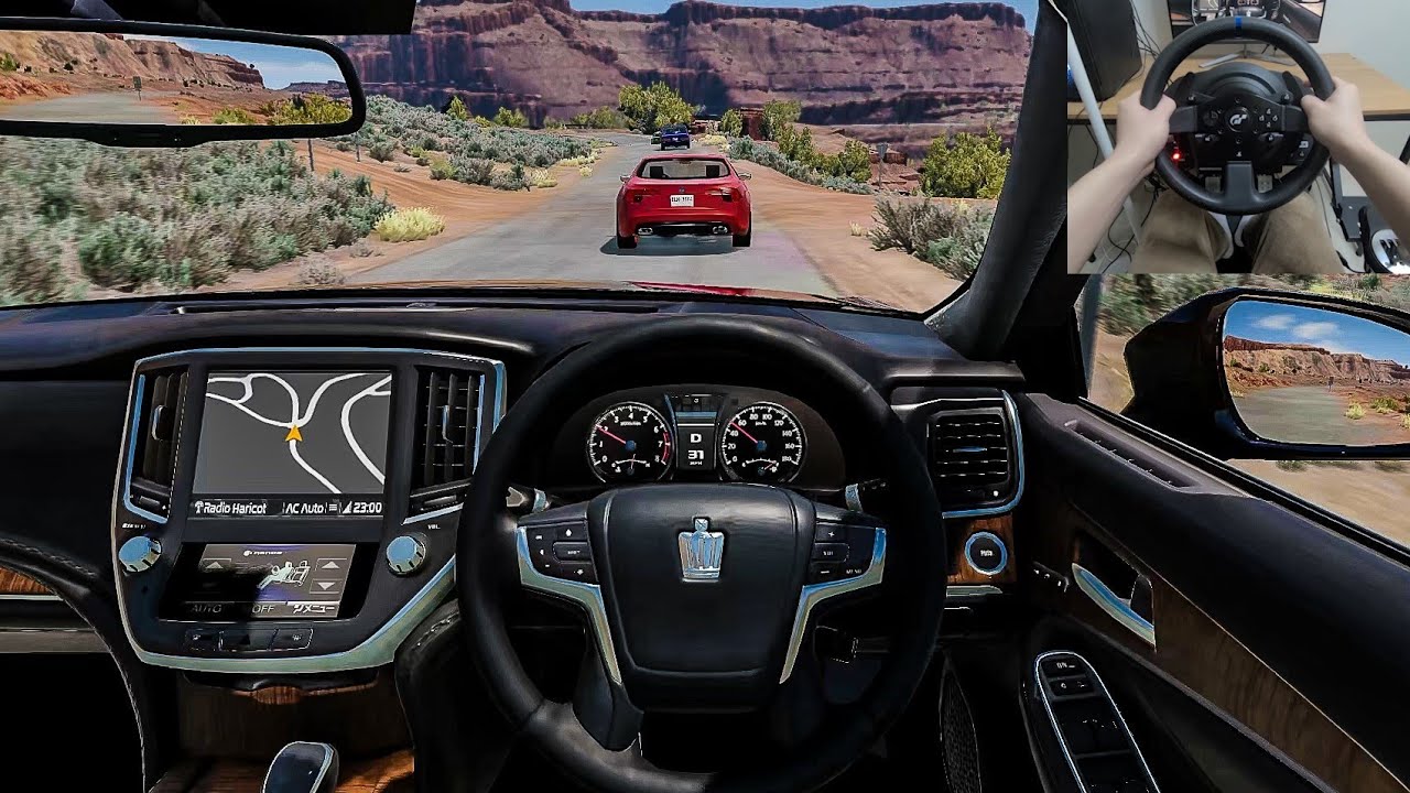 BeamNG Drive - Toyota Crown Athlete [Steering Wheel gameplay] - YouTube