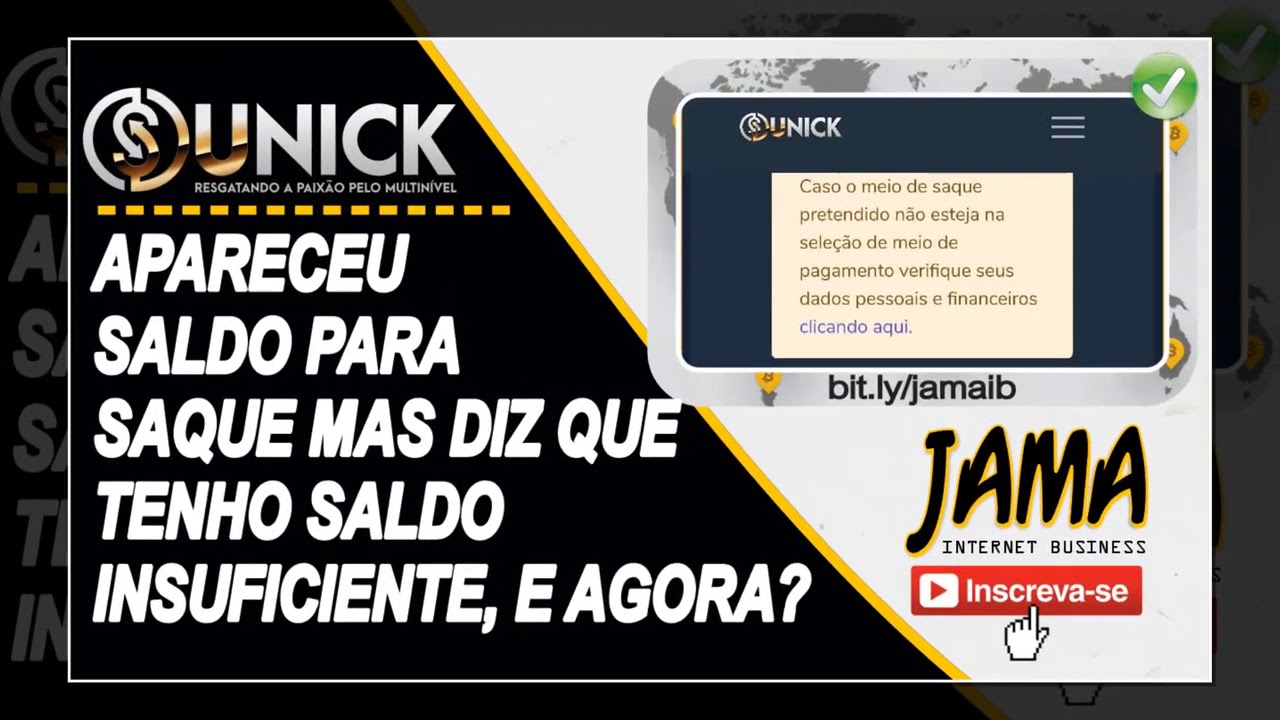 Unick Academy falando sobre saldo insuficiente o que fazer - YouTube