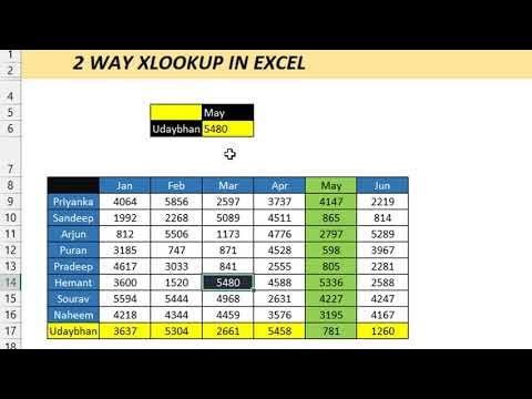 Learn 2 way xlookup in excel💪 - YouTube